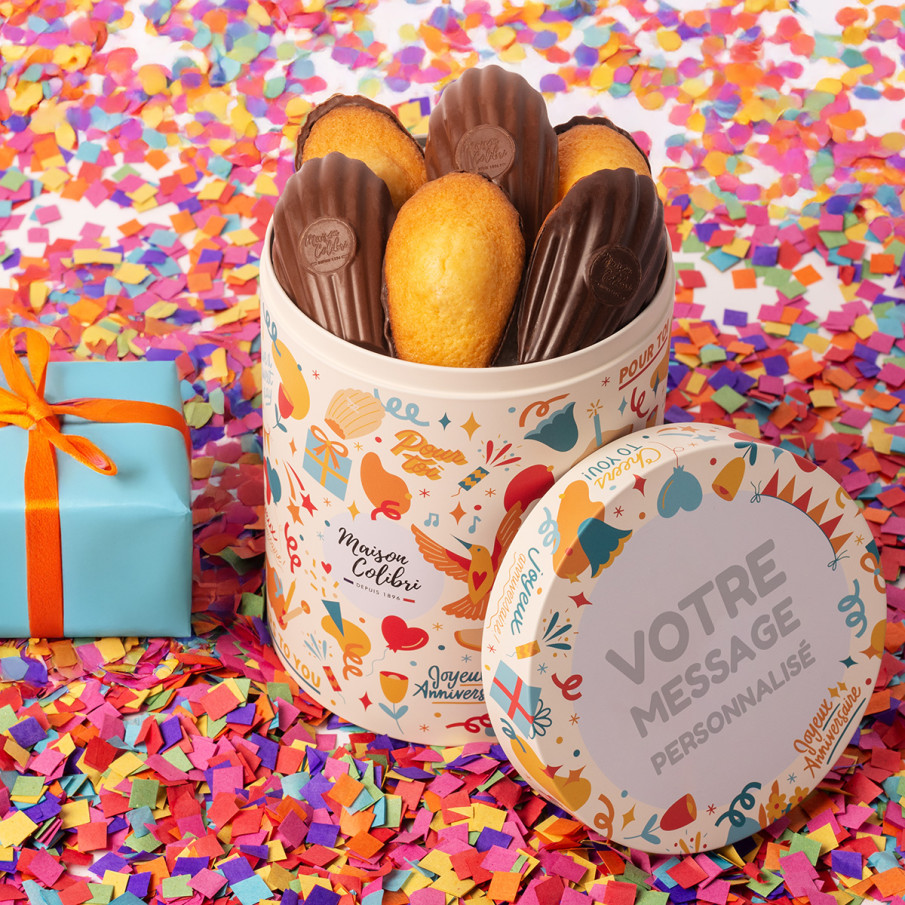 Toutes nos madeleines et coffrets à personnaliser | Maison Colibri